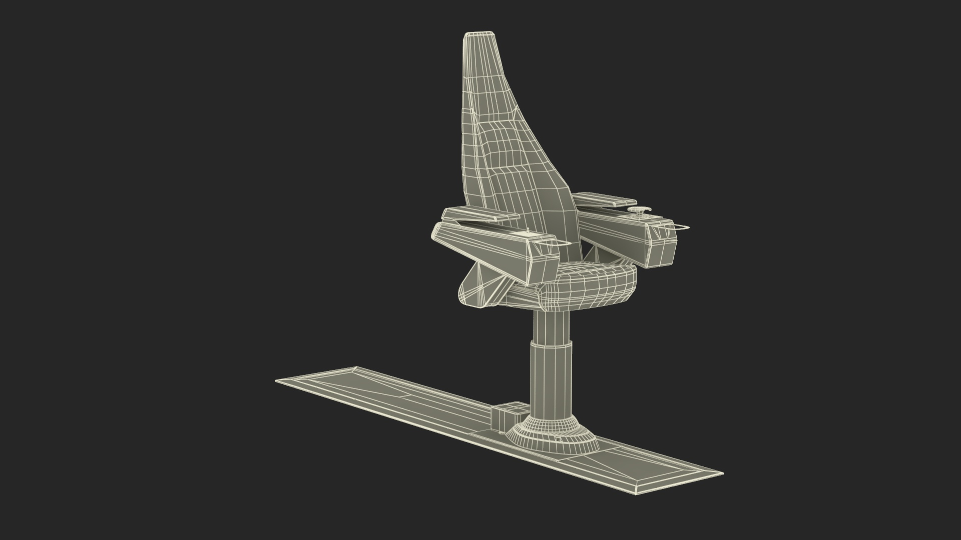 3D Ship Captain Chair - TurboSquid 2229929