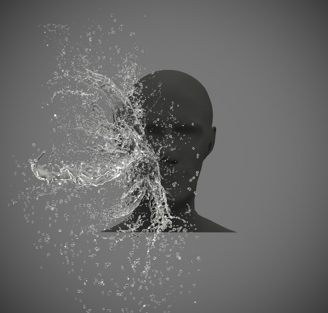 Water Face Splash 3D Model - TurboSquid 1162394