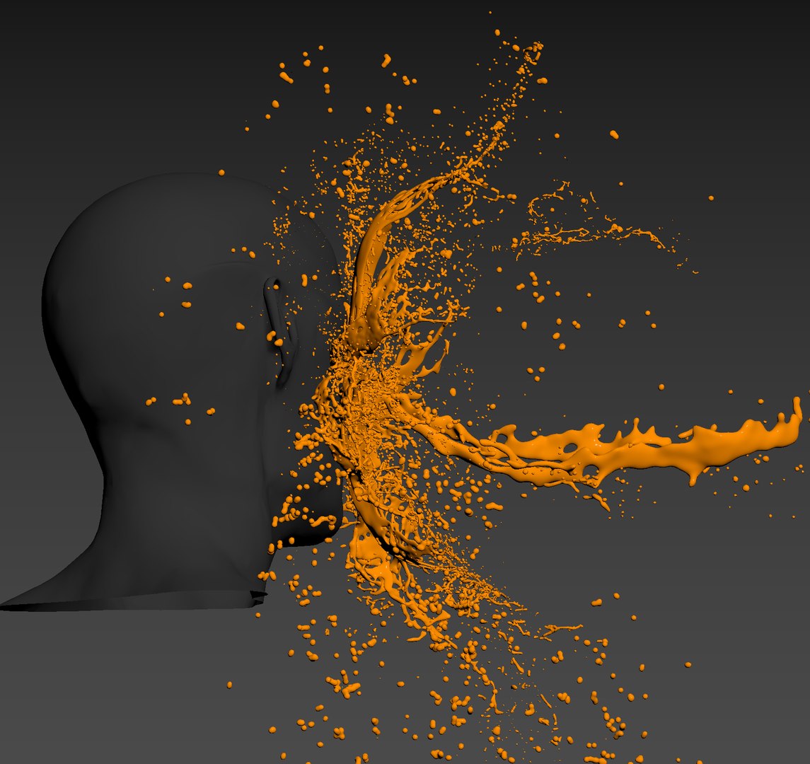 Water Face Splash 3D Model - TurboSquid 1162394
