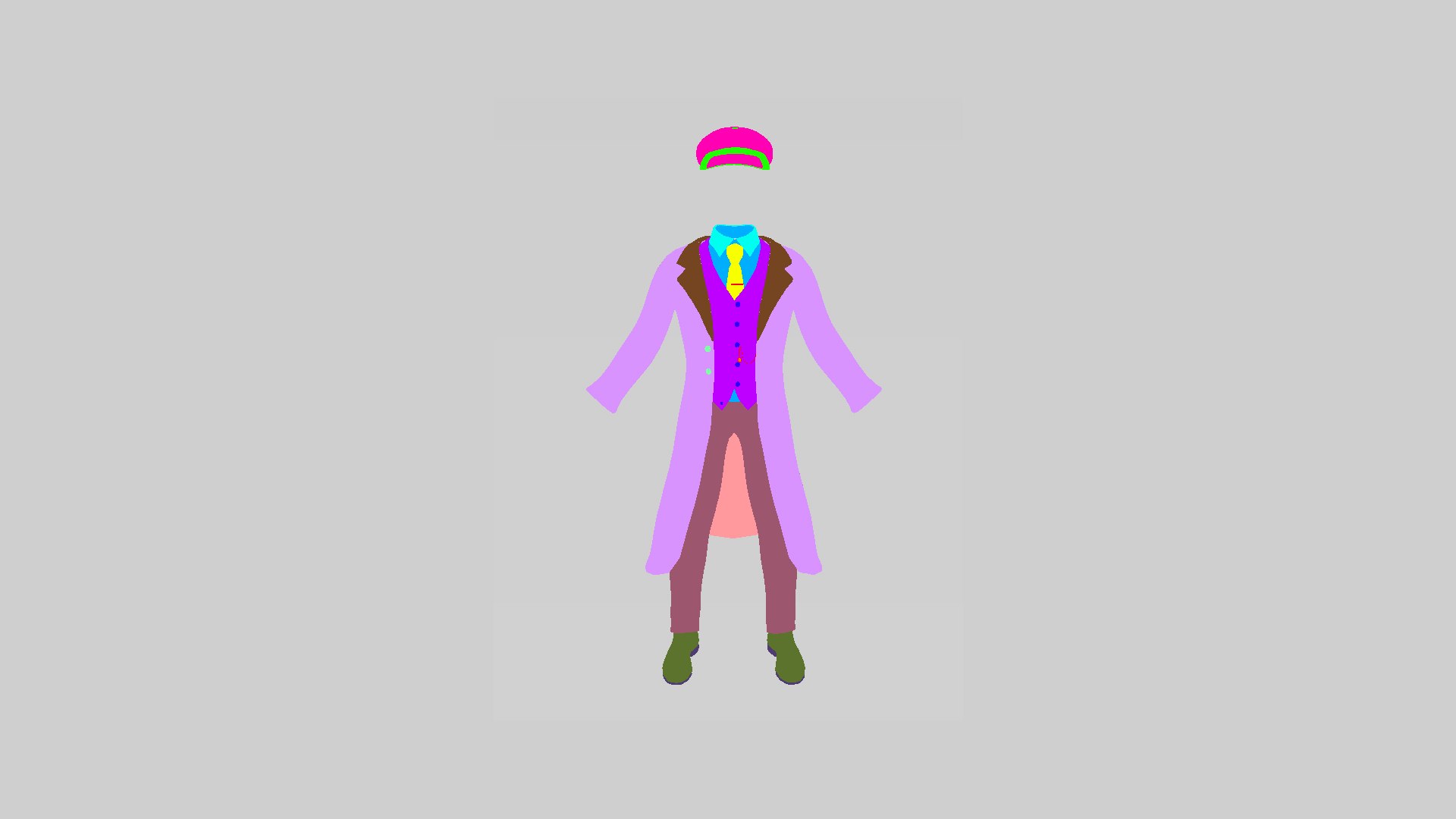 Gentleman Outfit 01 Dark Gray - Character Design Fashion model ...
