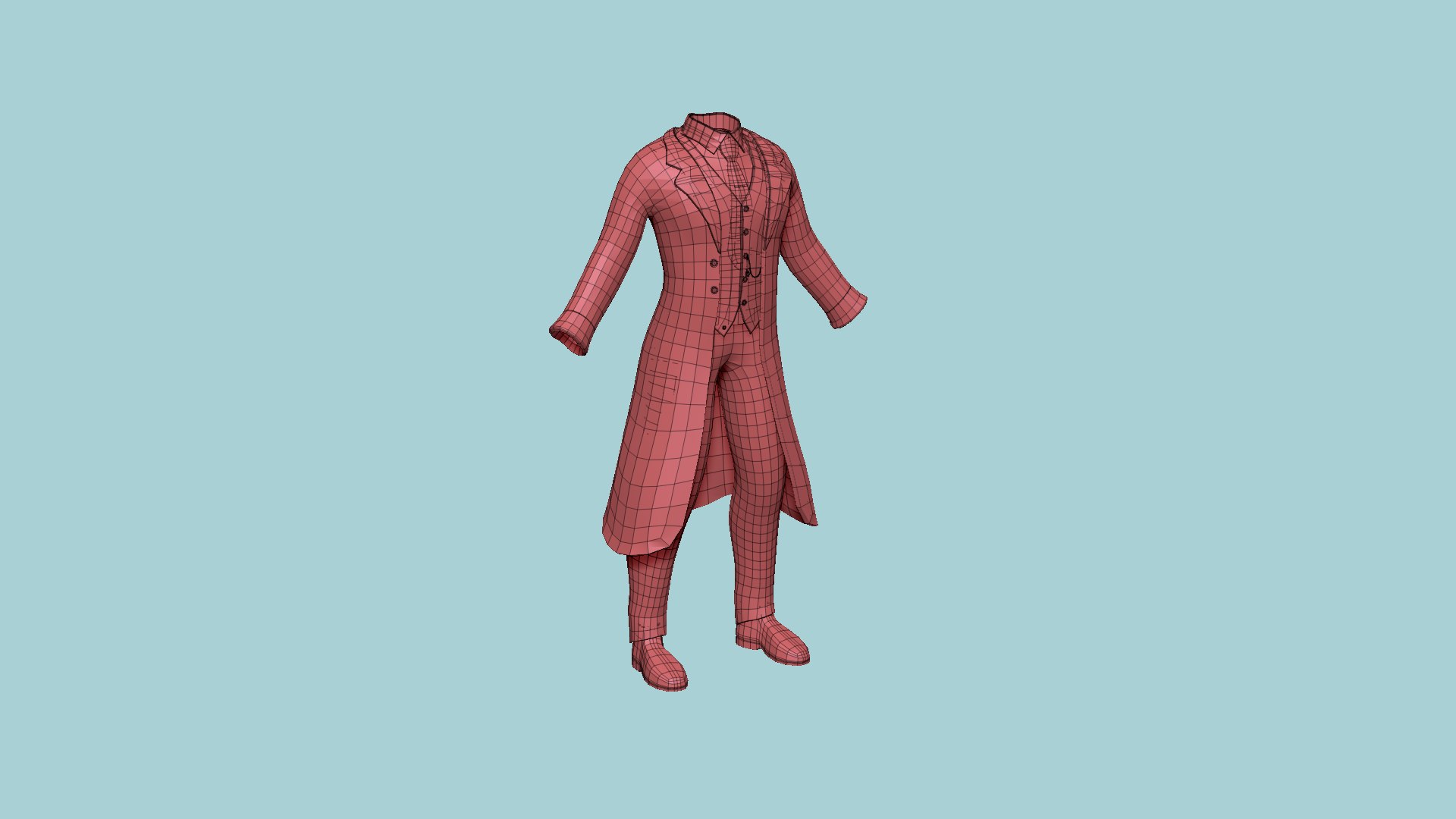Gentleman Outfit 01 Dark Gray - Character Design Fashion model ...