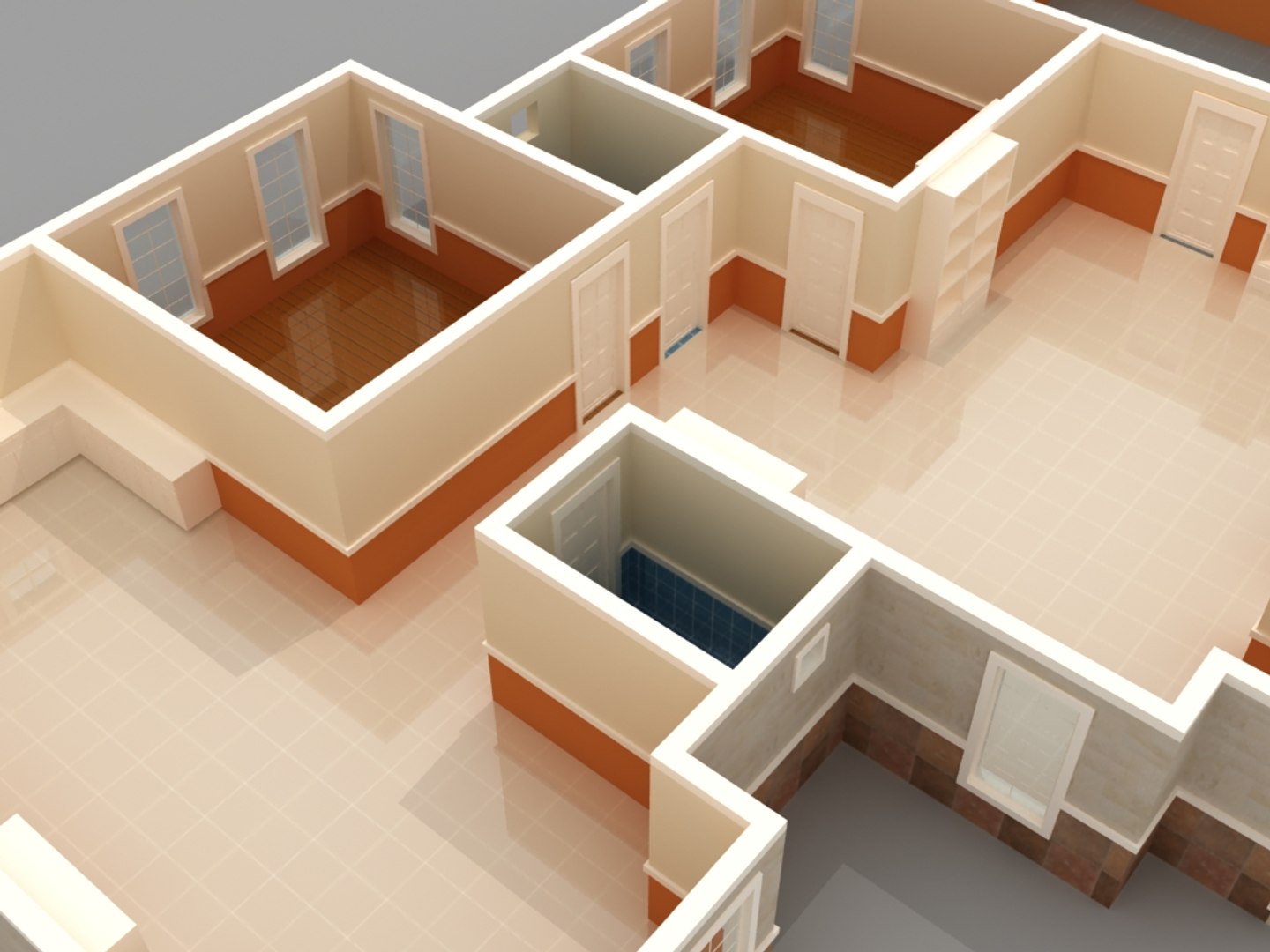 3d interior model