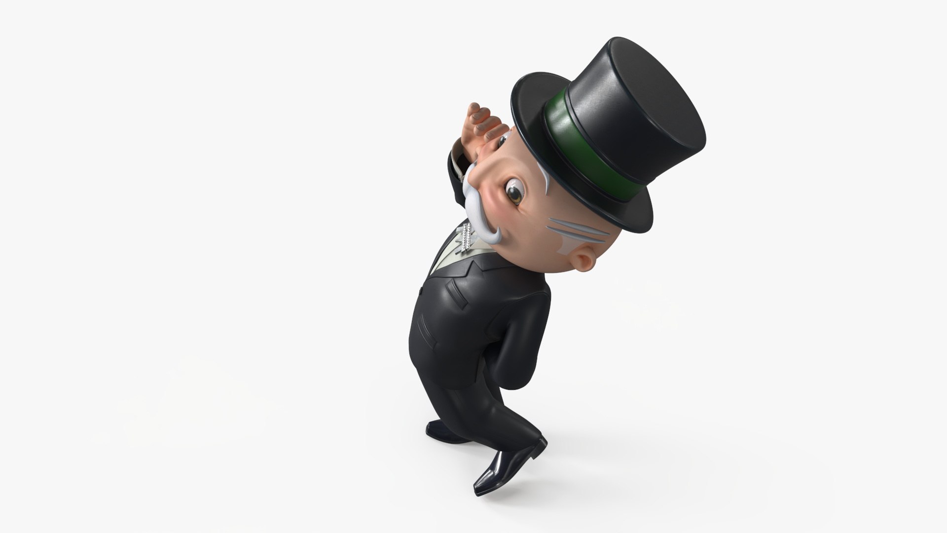 3D Mr Monopoly Moustache Twirl Pose For 3D Print Model - TurboSquid 2288109