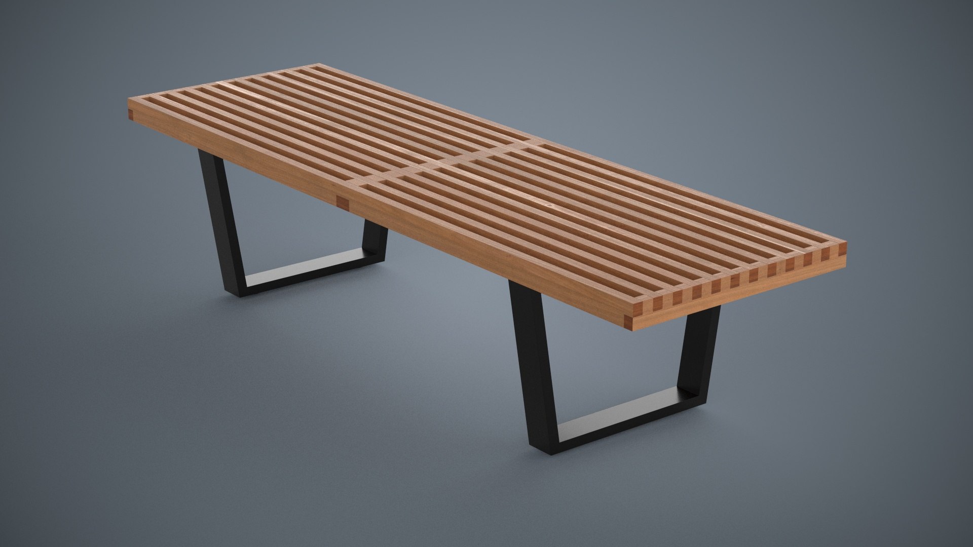 Free Bench George Nelson 3d Model