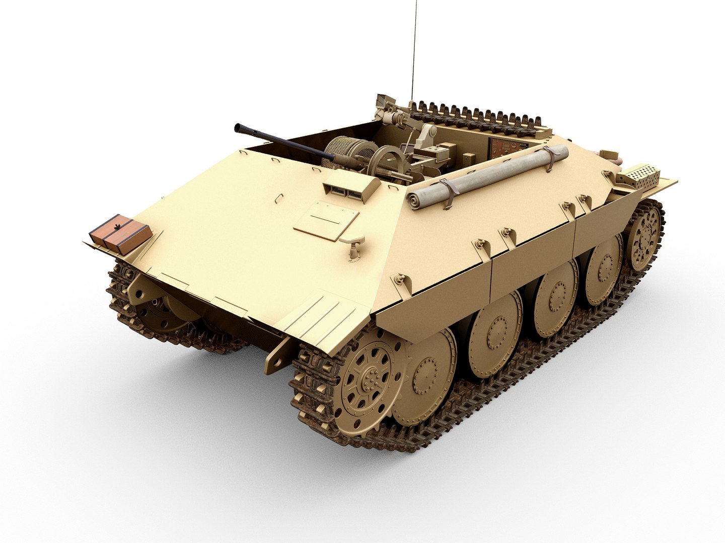 FlakPanzer Hetzer 3D Model - TurboSquid 2034072