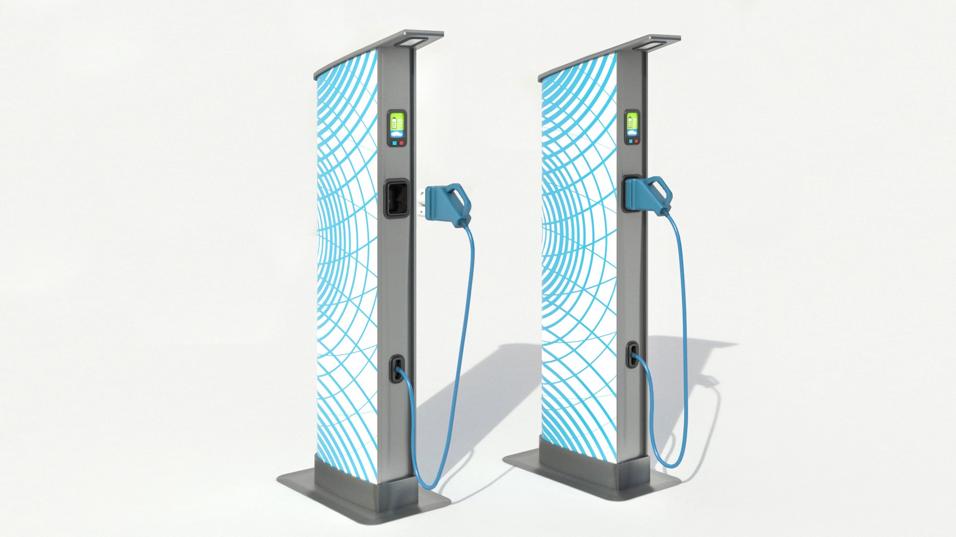 3D Charging Station Point - Low Poly Model - TurboSquid 1751129