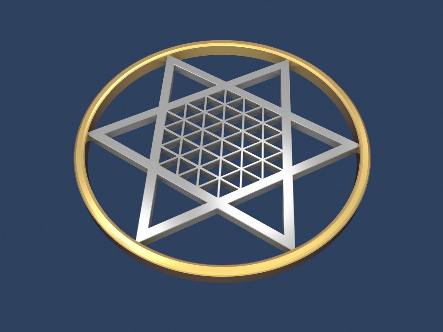 Star David Circle 3D Model - TurboSquid 1416752