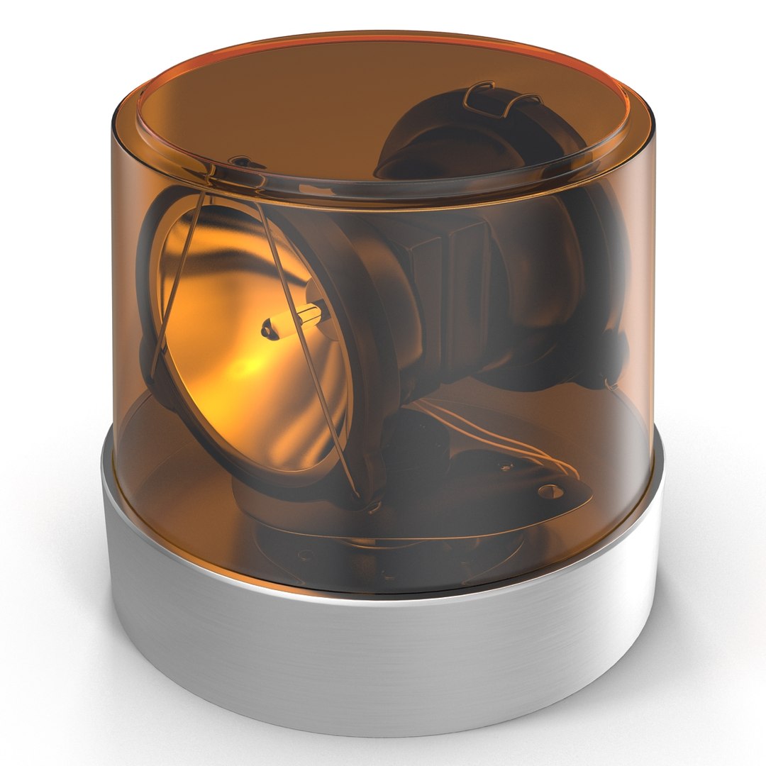 Warning Lights Modeled 3d Model