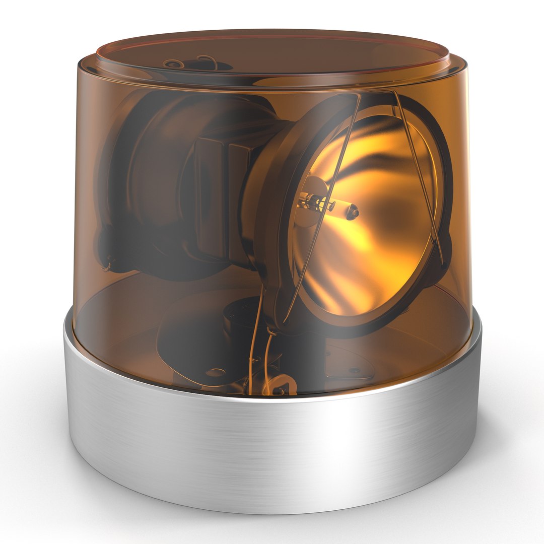 Warning Lights Modeled 3d Model