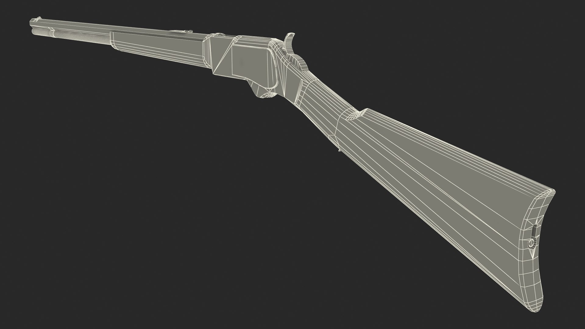 Winchester 1873 Lever-action Rifle 3D - TurboSquid 2116319