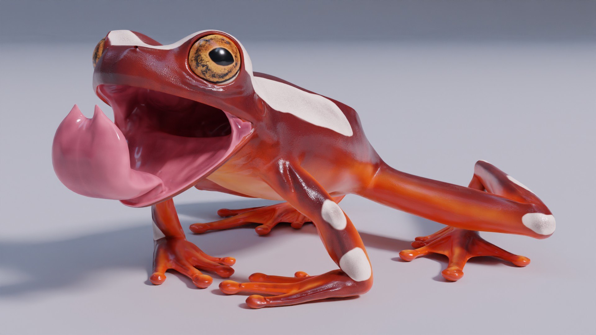 Clown Tree Frog - Animated 3D - TurboSquid 1767326