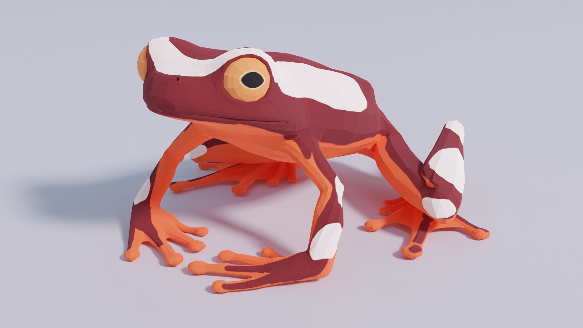 Clown Tree Frog - Animated 3D - TurboSquid 1767326