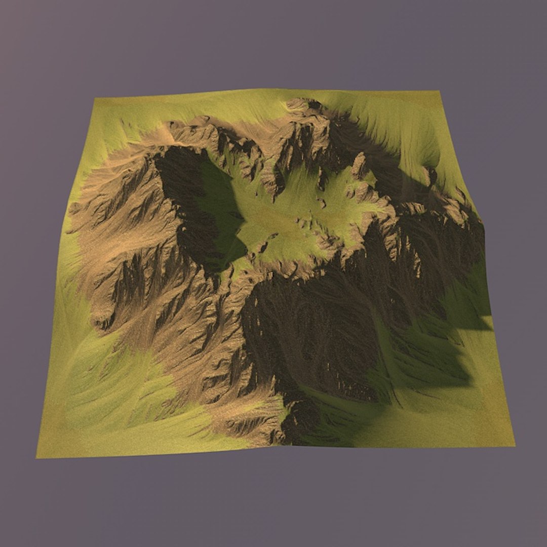 3d Mountains Pack Model