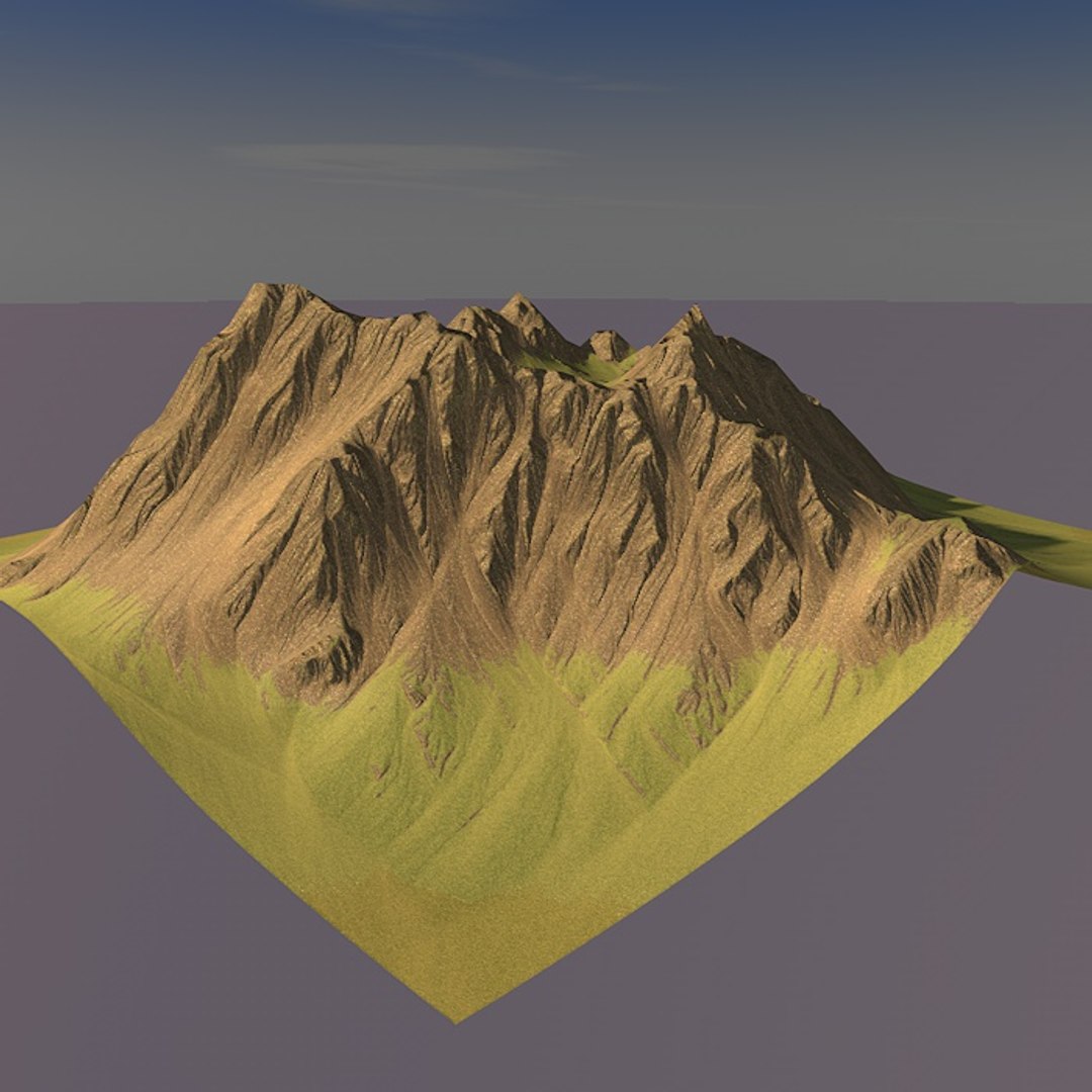 3d Mountains Pack Model