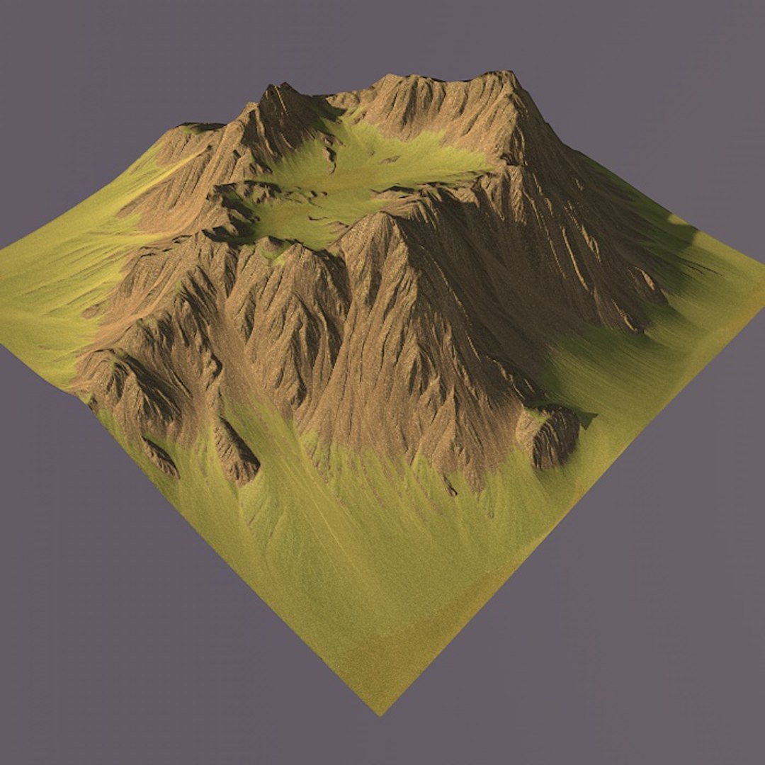 3d Mountains Pack Model