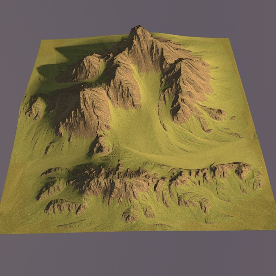 3d Mountains Pack Model