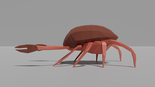 Low-poly Crab 3D model - TurboSquid 1806921