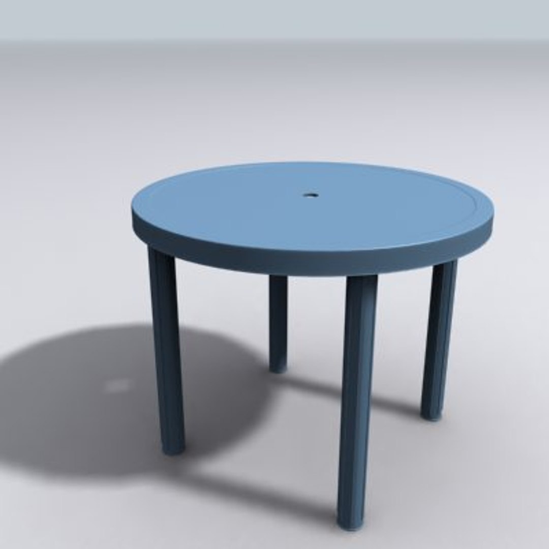 Plastic Table 3d Model