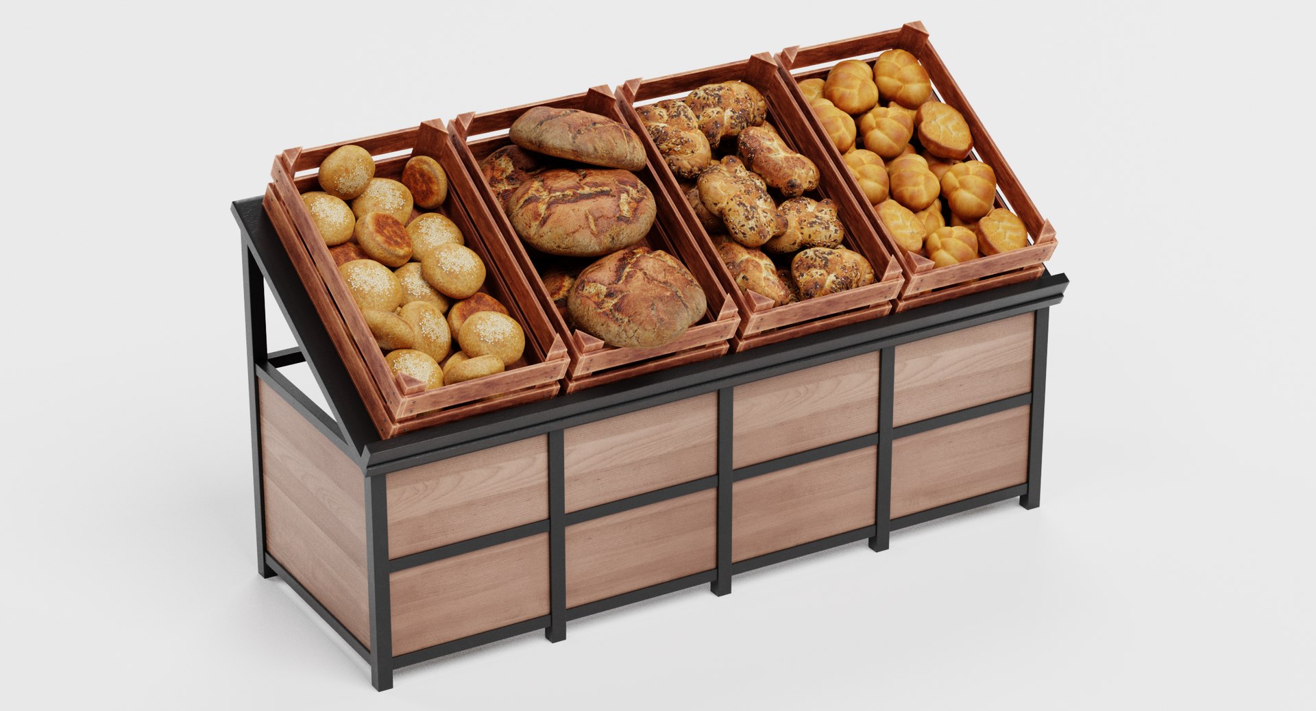 Stand Bakery 3D Model - TurboSquid 1409761