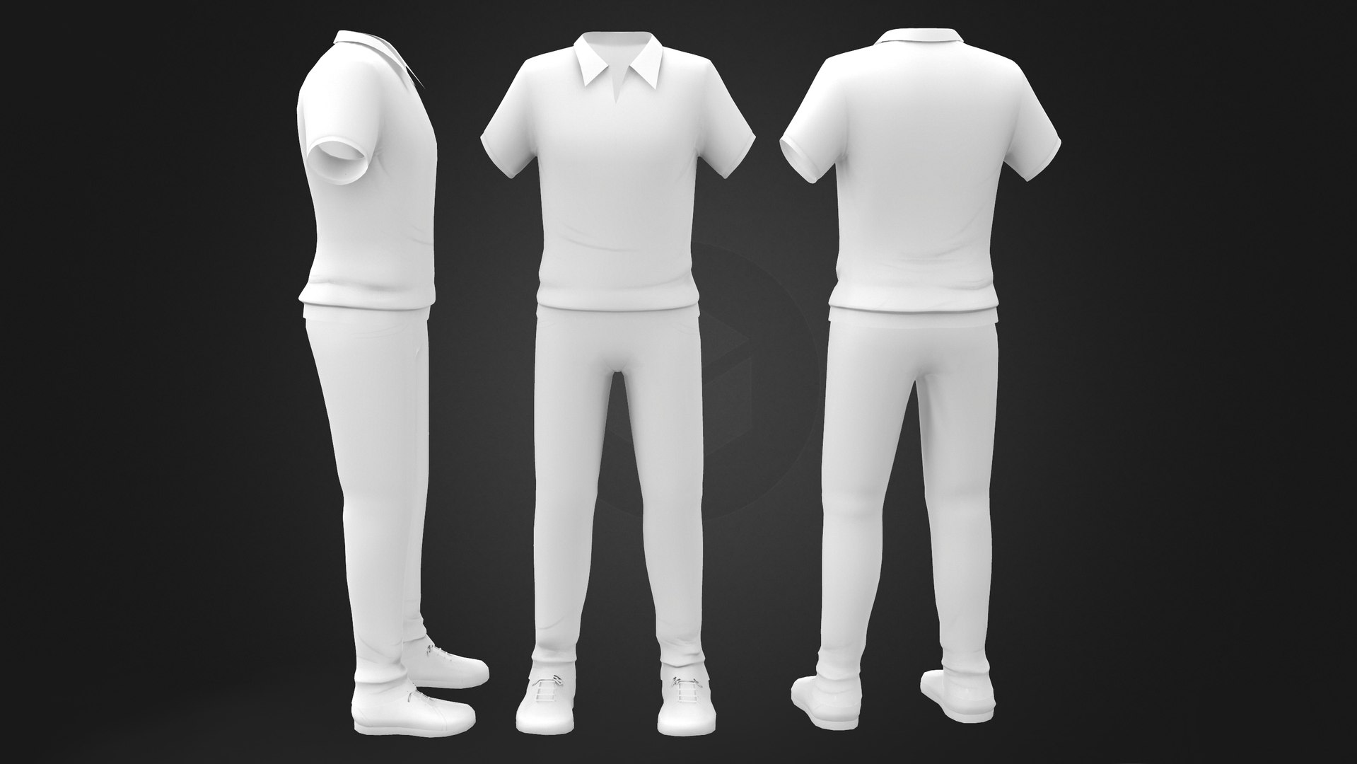 3D Mens Golf Outfit model - TurboSquid 1737988