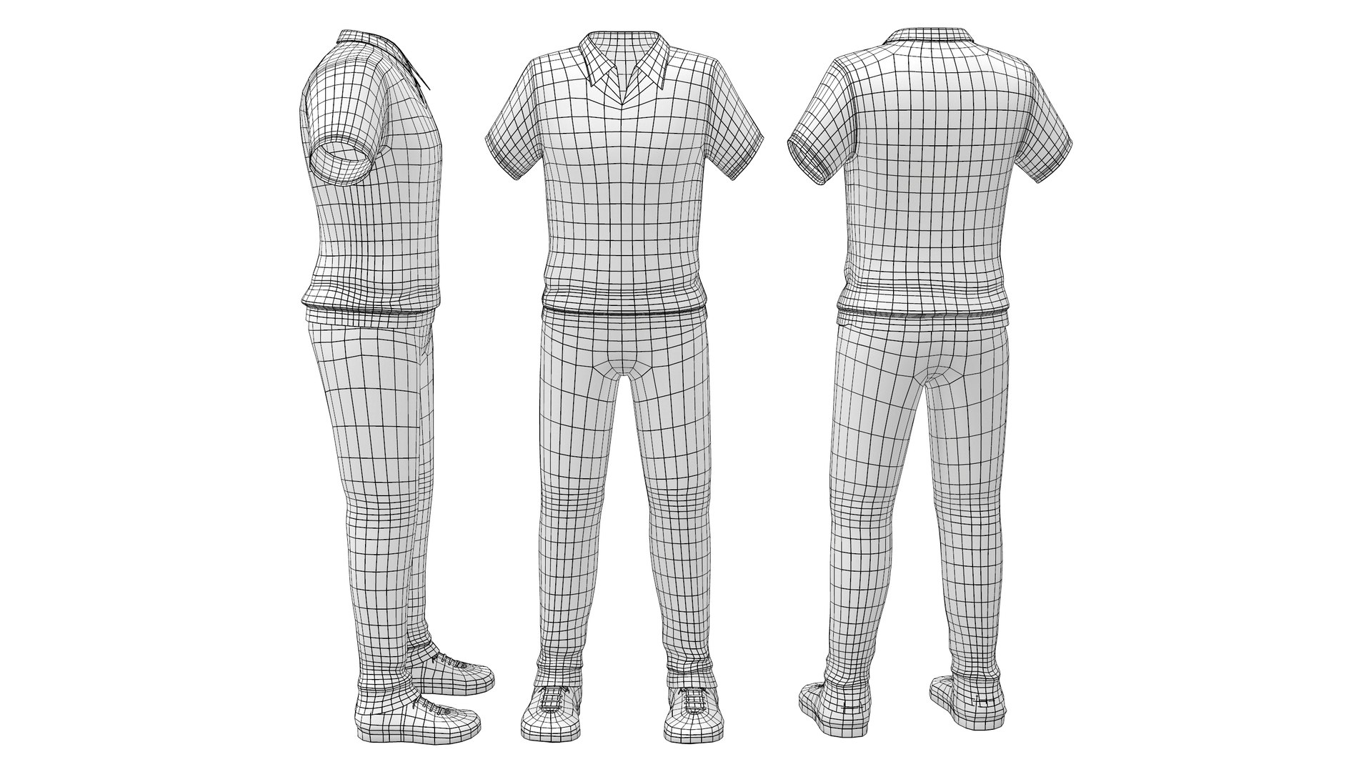 3D Mens Golf Outfit model - TurboSquid 1737988
