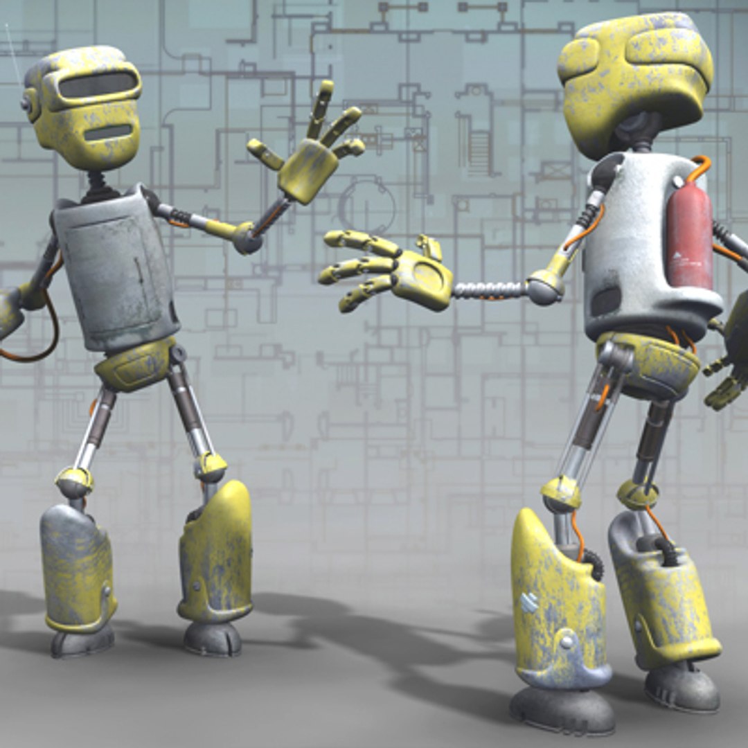 Robot Droid Rig 3d Model