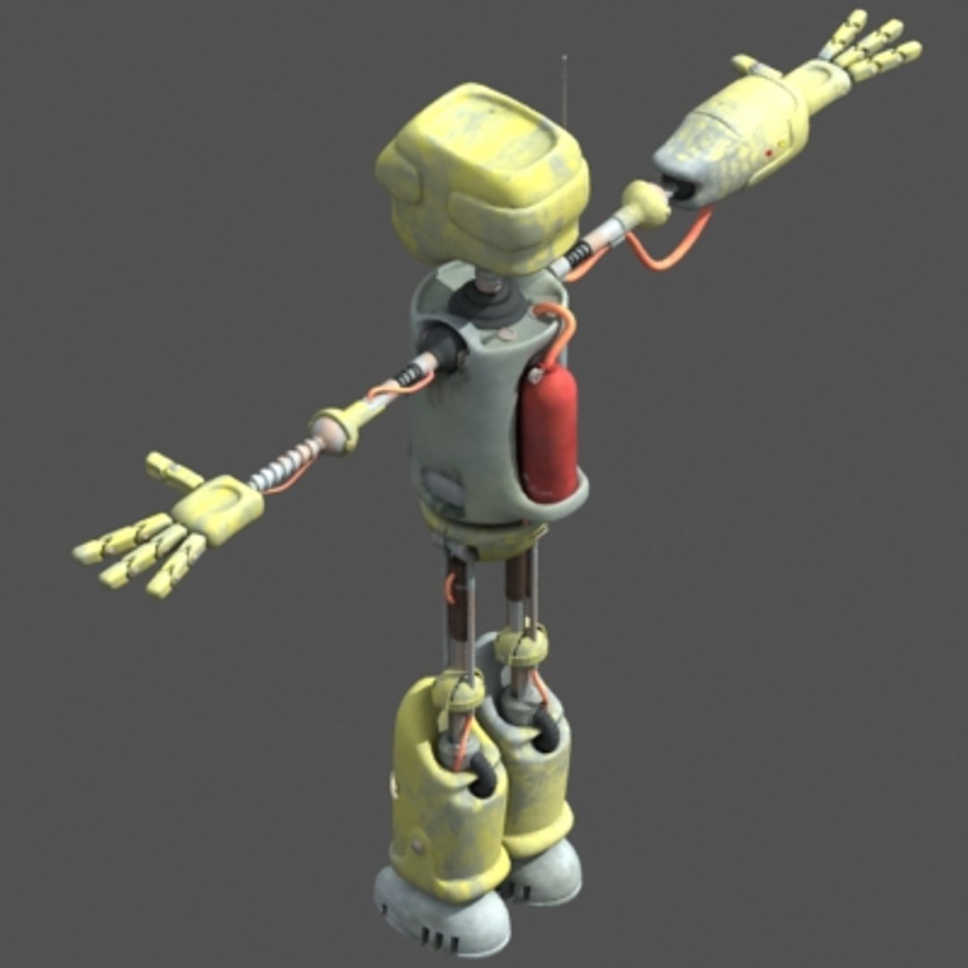 Robot Droid Rig 3d Model