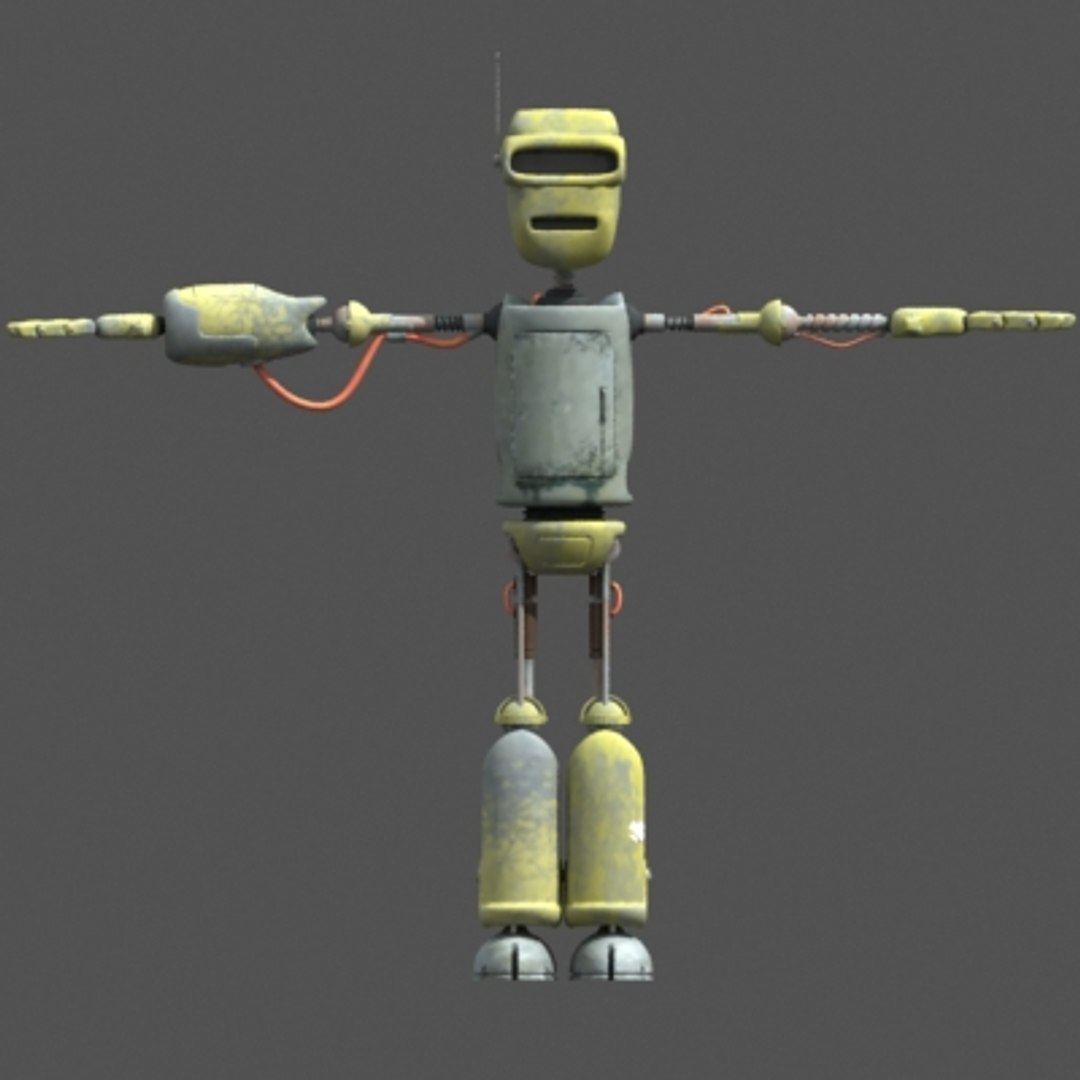 Robot Droid Rig 3d Model