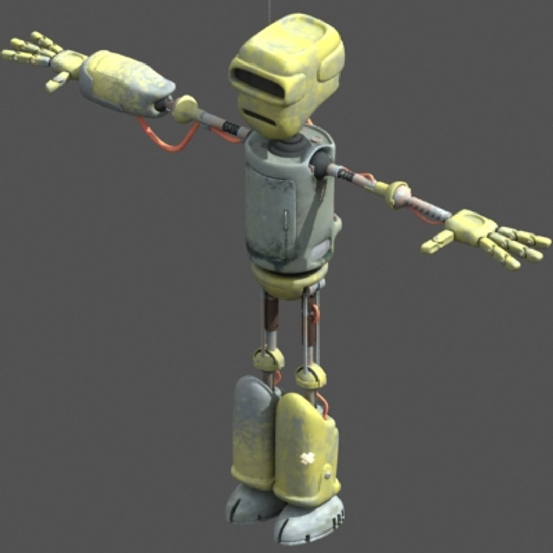 Robot Droid Rig 3d Model