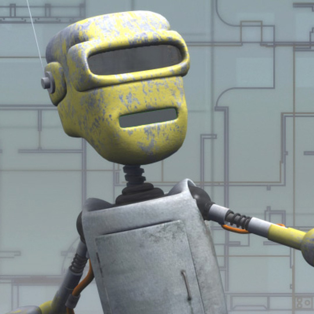 Robot Droid Rig 3d Model
