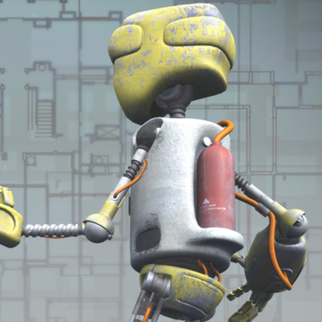Robot Droid Rig 3d Model