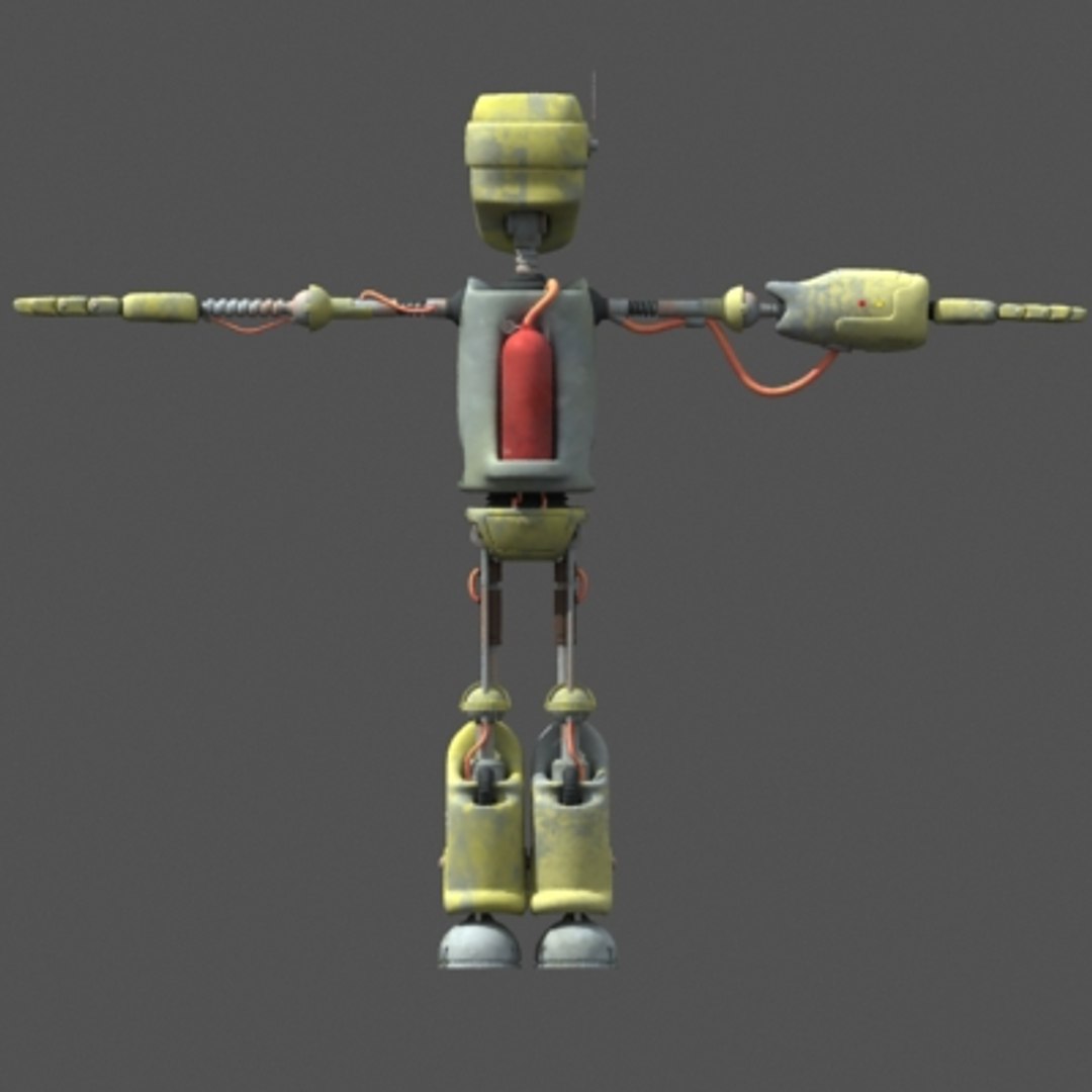 Robot Droid Rig 3d Model