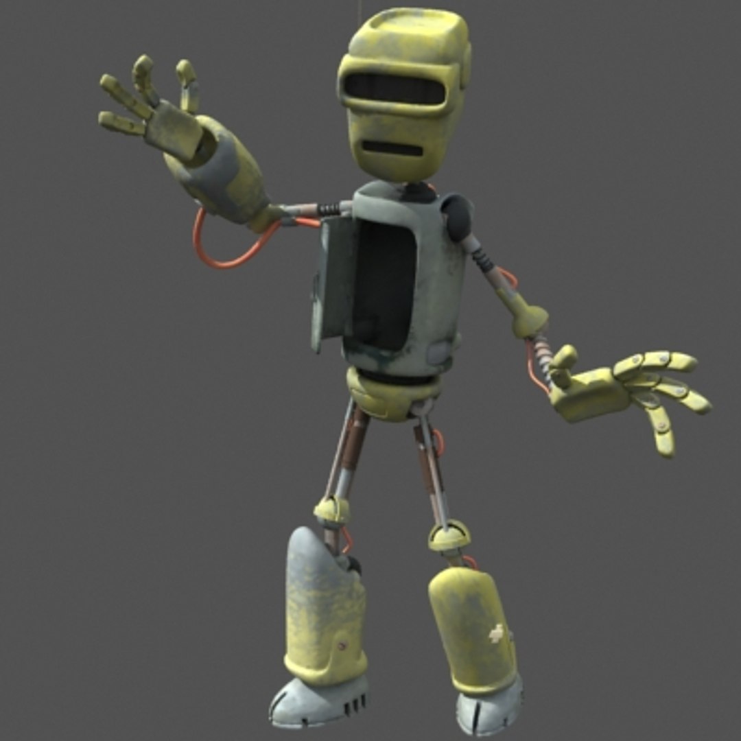 Robot Droid Rig 3d Model