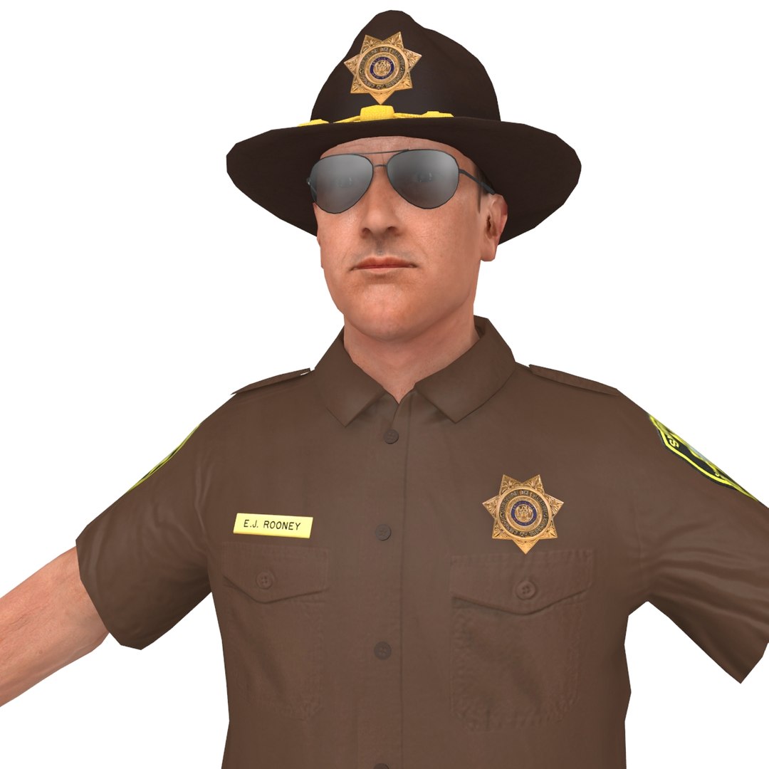 Sheriff Man Gun 3D Model - TurboSquid 1353799
