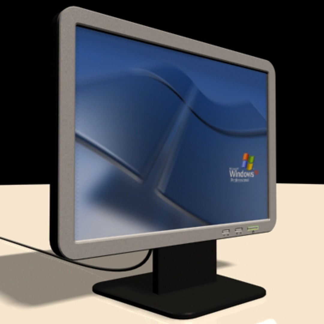 monitor 3d model