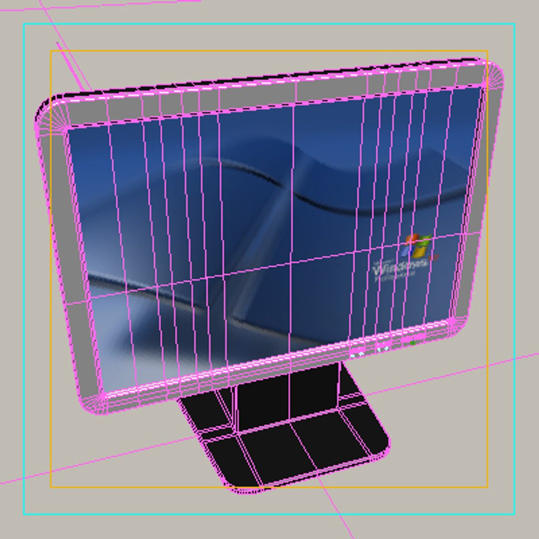 monitor 3d model