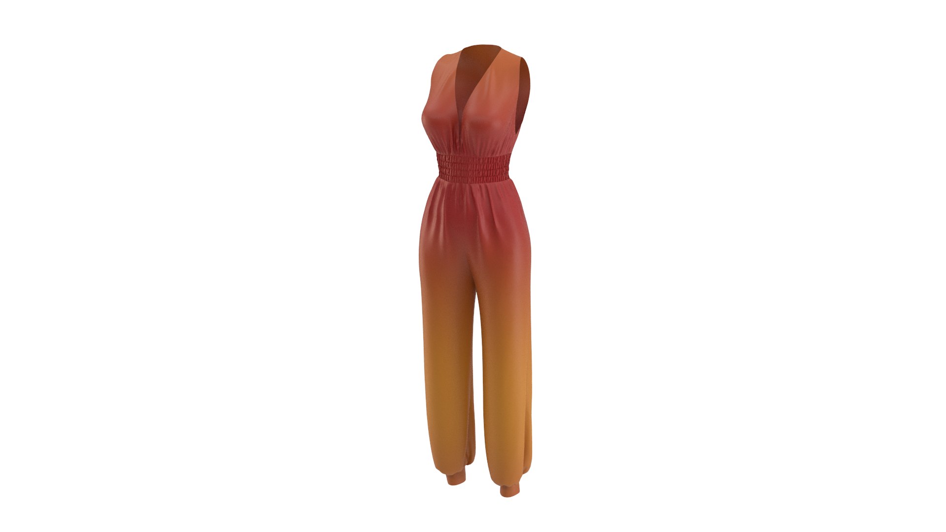 3D Orange Overall - TurboSquid 1622012