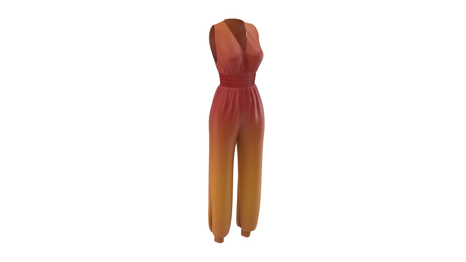 3D Orange Overall - TurboSquid 1622012