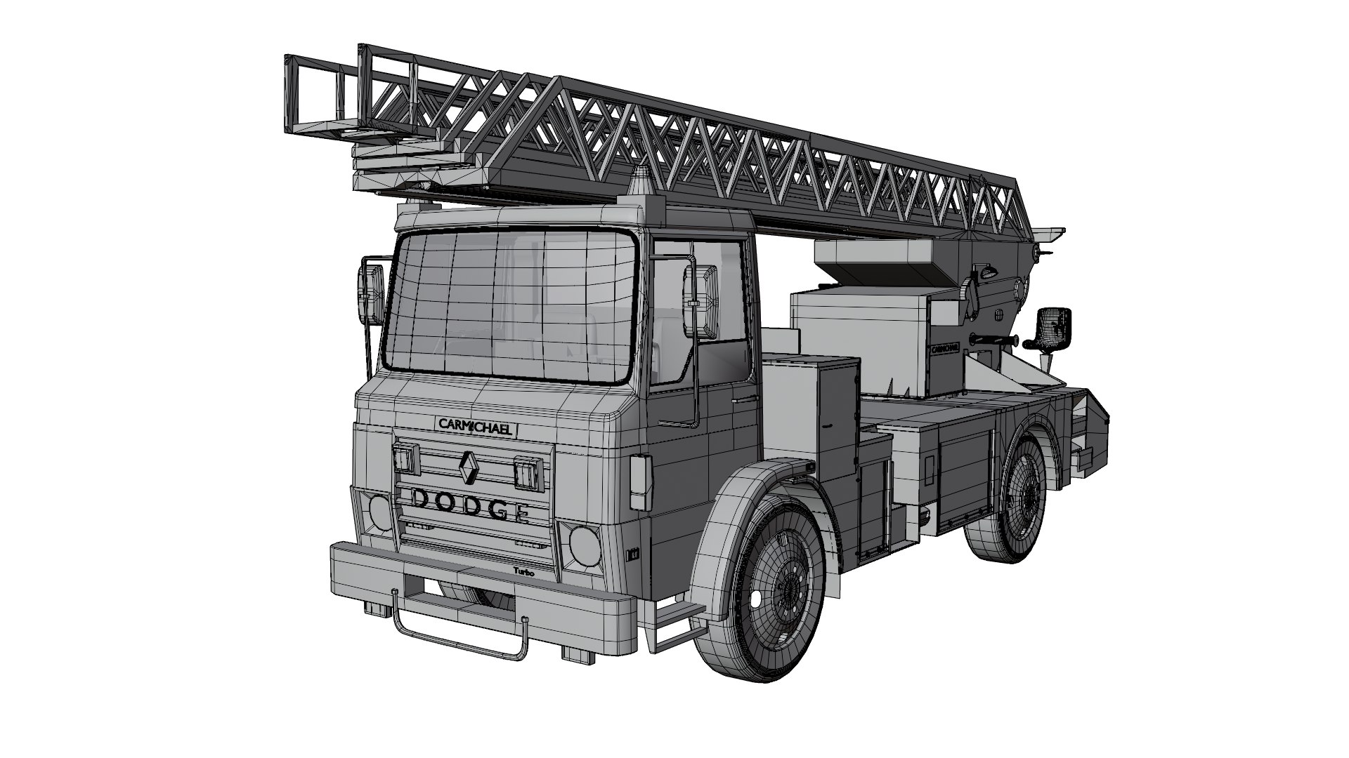 Renault Dodge Turntable 3D Model - TurboSquid 2222725