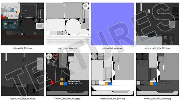 modelo 3d Centro de torneado CNC DMG Mori CTX Alpha 500 - TurboSquid ...