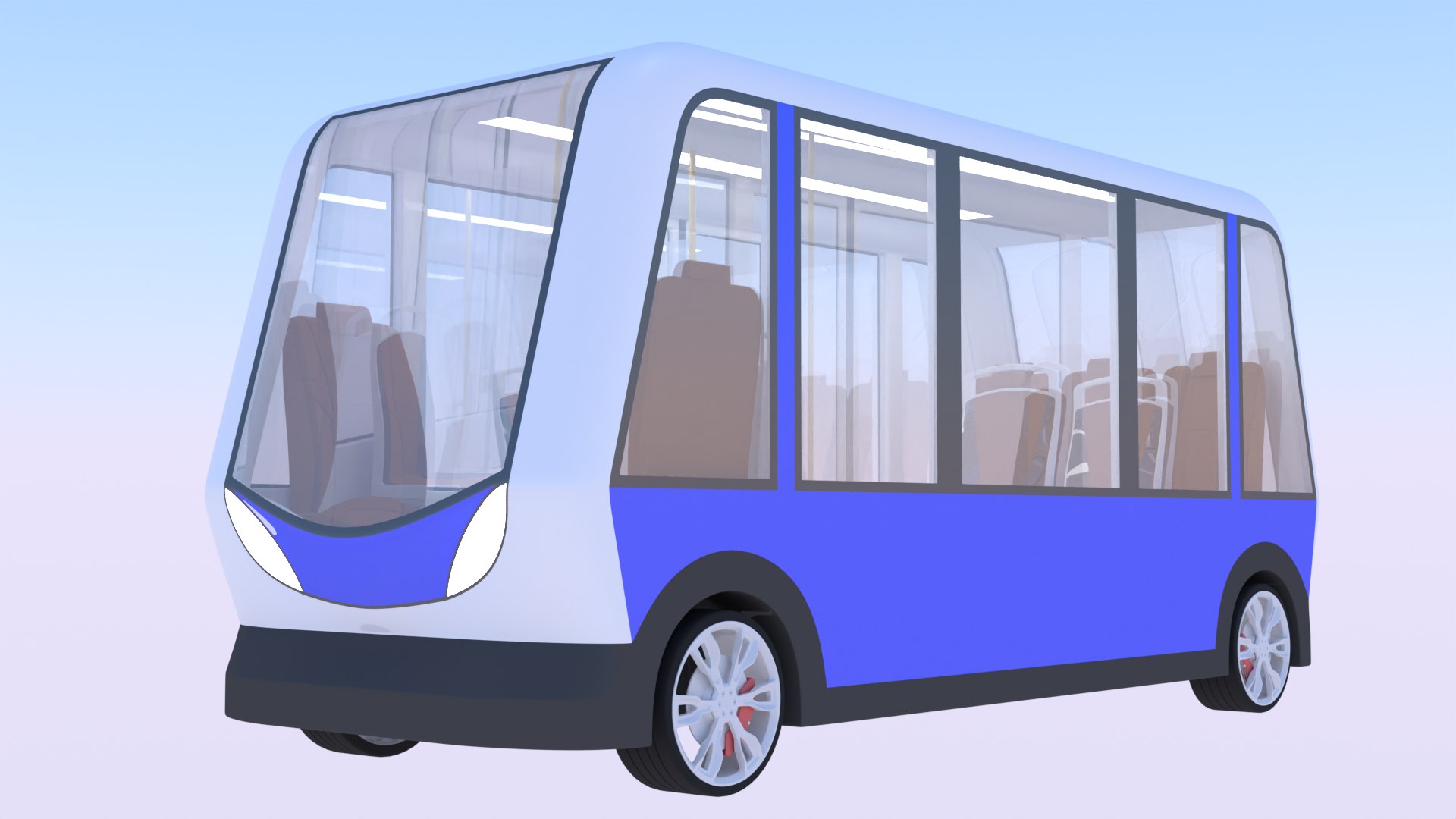 Shuttle Bus And Passenger Drone III 3D Model - TurboSquid 2195057