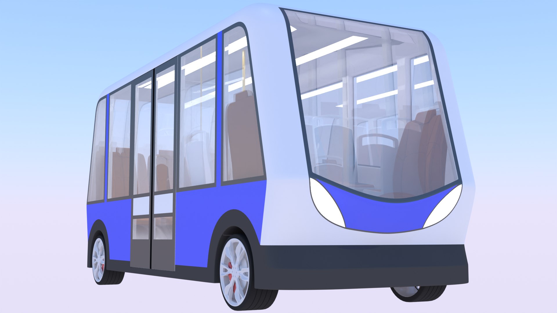 Shuttle Bus And Passenger Drone III 3D Model - TurboSquid 2195057