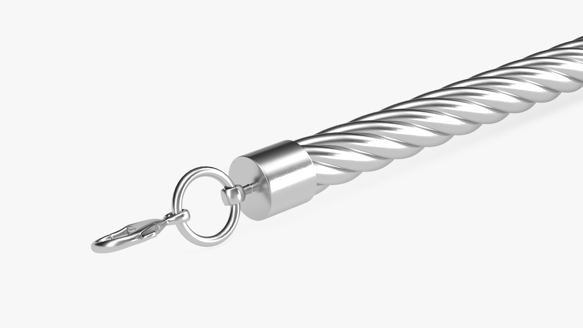 Solid Cable Jewelry Silver Chain 3D Model - TurboSquid 2243993
