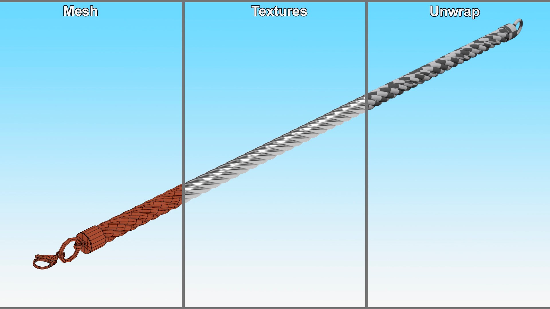 Solid Cable Jewelry Silver Chain 3D Model - TurboSquid 2243993