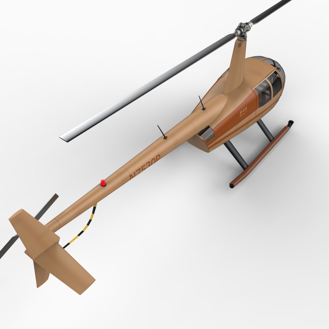 3d Model Robinson R44