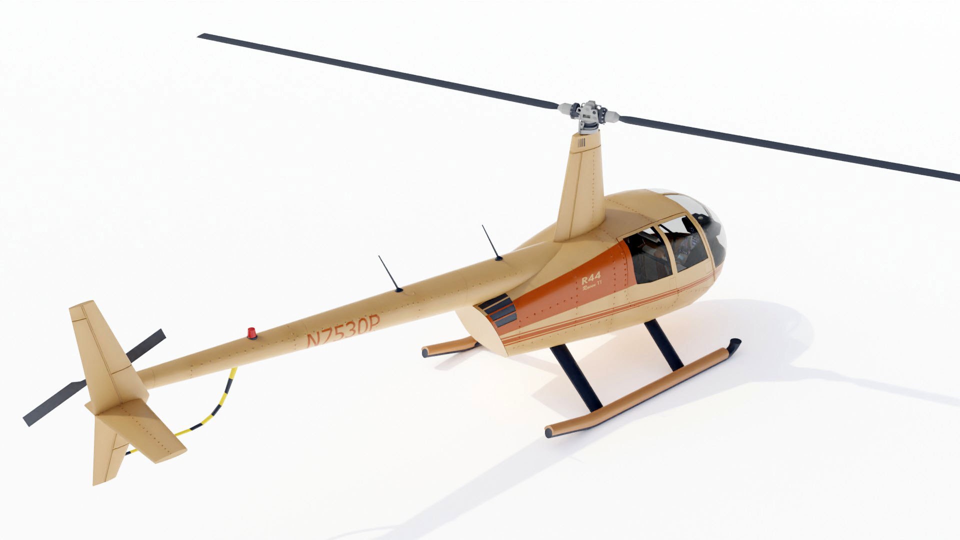 3d Model Robinson R44