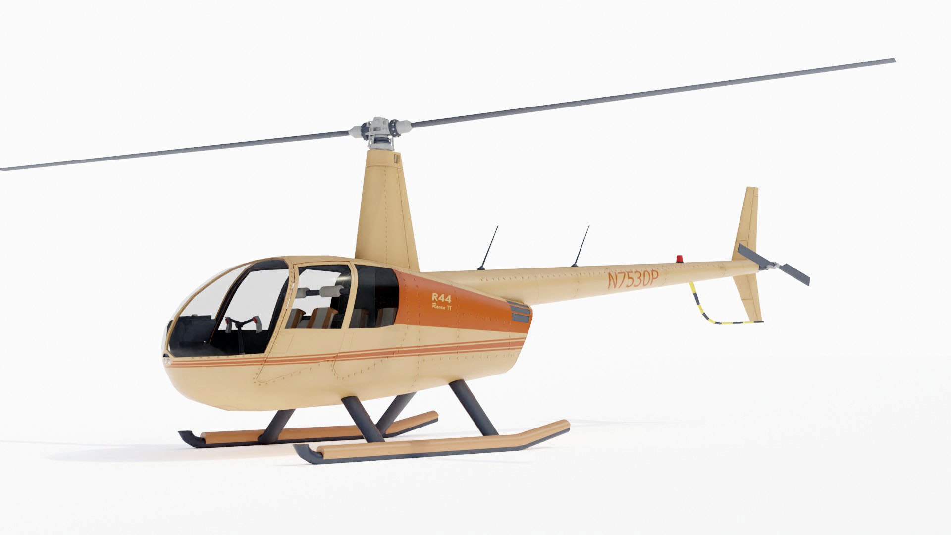 3d Model Robinson R44