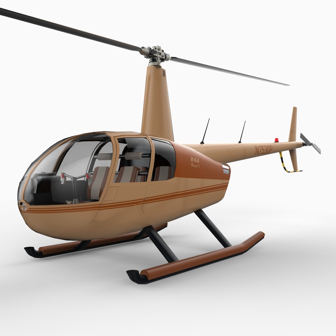 3d Model Robinson R44