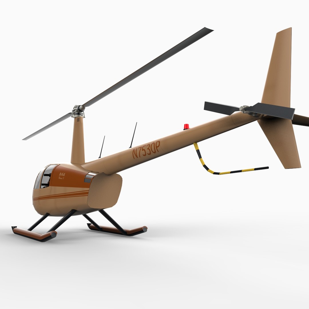3d Model Robinson R44