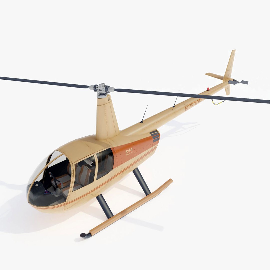 3d Model Robinson R44